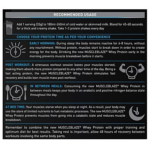 Buy MuscleBlaze Health Supplement - Whey Protein, Cookies & Cream ...