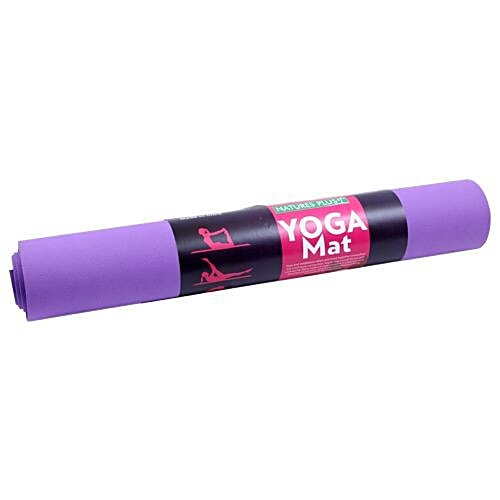 Buy NATURES PLUS Yoga Mat - Purple, PVC Online at Best Price of Rs 500 ...