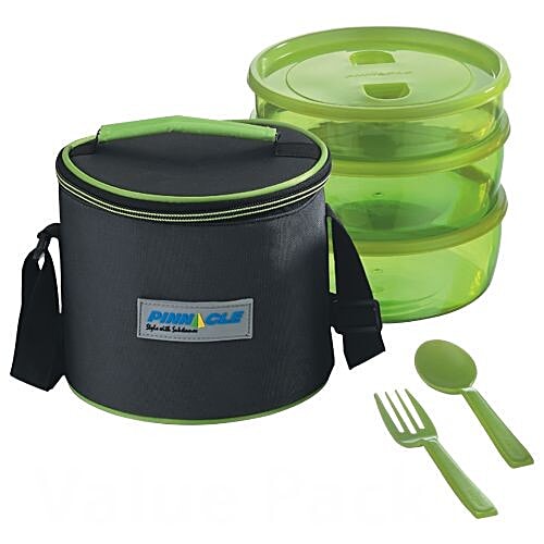 Buy Pinnacle Pinnacle Lunch/Tiffin Kit - Green, Tritan, Pride Online at ...