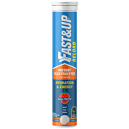 Buy Fast&Up Reload Electrolytes Effervescent Tablets - Berry Flavour ...