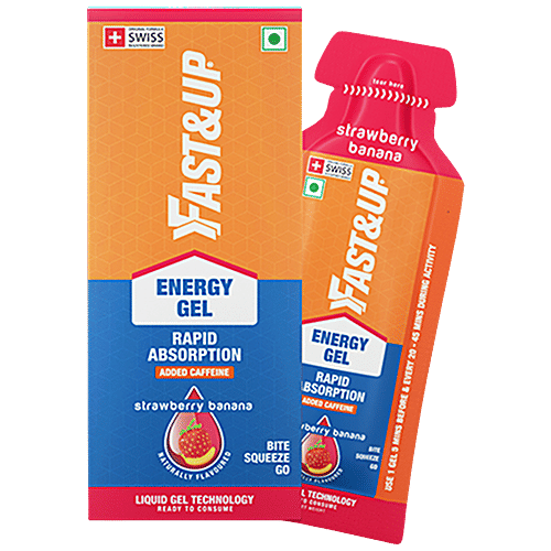 Buy Fast&Up Vegan Sports Energy Gel - Strawberry Banana Flavour Online ...