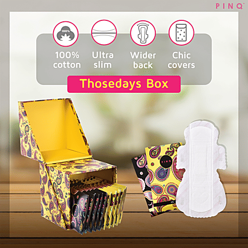 Buy PINQ Sanitary Pads - Those Days, Box, Cotton Feel Online at Best ...