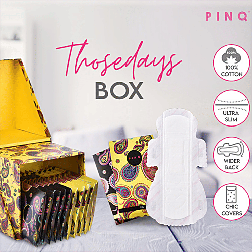 Buy PINQ Sanitary Pads - Those Days, Box, Cotton Feel Online at Best ...