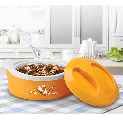 Buy Milton Plastic Insulated Casserole For Roti/Chapati - Yellow ...