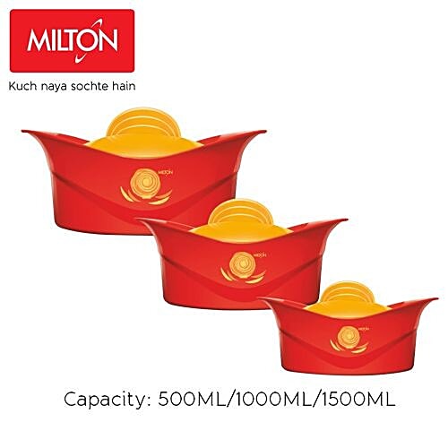 Buy Milton Plastic Insulated Jr. Casserole For Roti/Chapati - Gift Set ...
