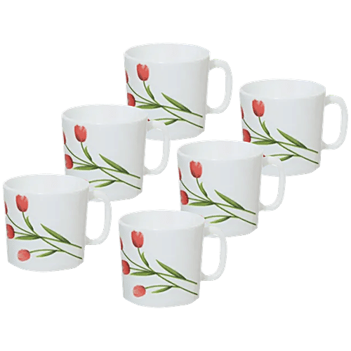 Buy LaOpala Opalware Chai/Tea Cup Set - Radiant Curves, High Quality Online at Best Price of Rs ...