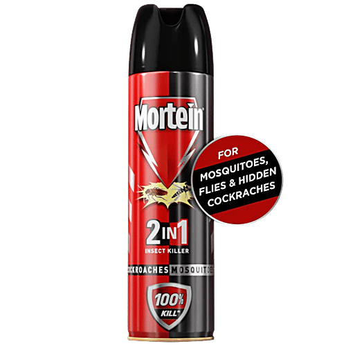 Buy Mortein 2-In-1 Mosquito & Cockroach Killer Spray - Lemon Fragrance ...