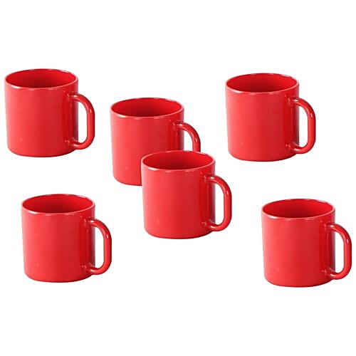 Buy Iveo Chai/100% Melamine Smart Coffee Cup Set - Red Online at Best ...