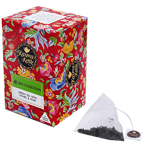 Buy Karma Kettle Zen Collection Green Tea With Lychee & Rose Online at ...