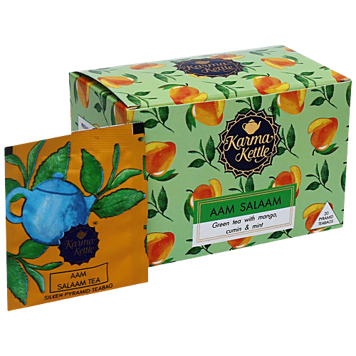 Buy Karma Kettle Aam Salaam Iced Tea With Mango, Mint & Cumin Online at ...