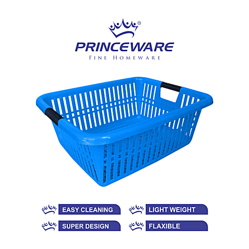 Buy Princeware Kitchen Multiutility Plastic Tray - Blue, Maharaja ...