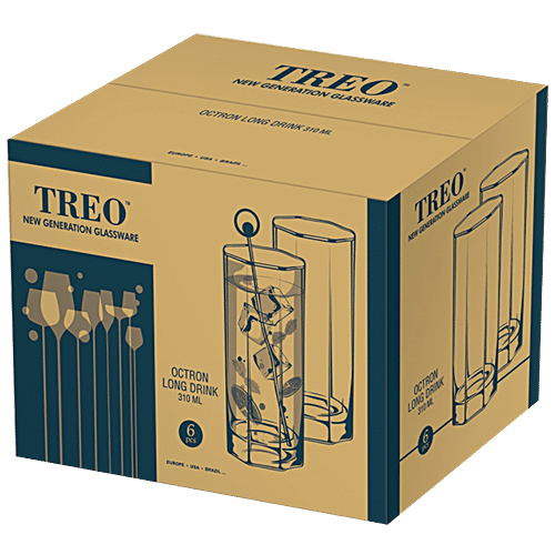 Buy Treo Water/Juice/Mocktail Long Drink Glass Tumbler - Octron Online ...