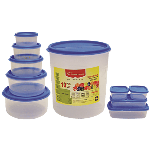 Buy Princeware Store Fresh Microwaveable Plastic Container Set ...