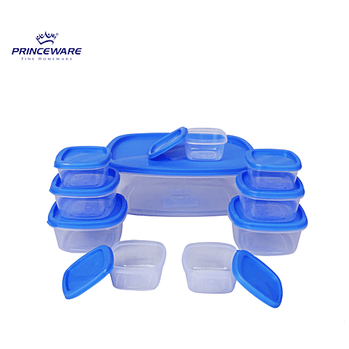 Buy Princeware Store Fresh Microwaveable Plastic Container Set ...