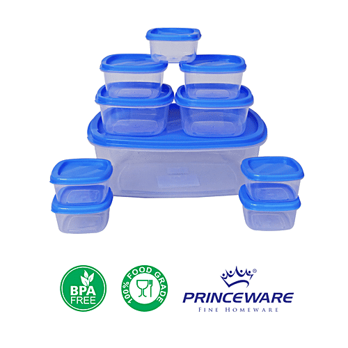 Buy Princeware Store Fresh Microwaveable Plastic Container Set ...