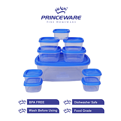 Buy Princeware Store Fresh Microwaveable Plastic Container Set ...