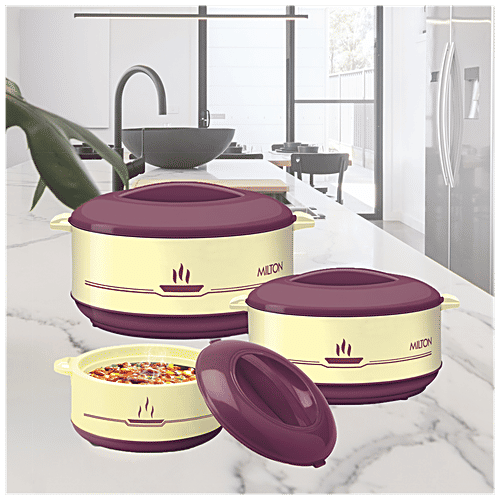 Buy Milton Junior Buffet Casserole For Roti/Chapati Gift Set - Purple ...