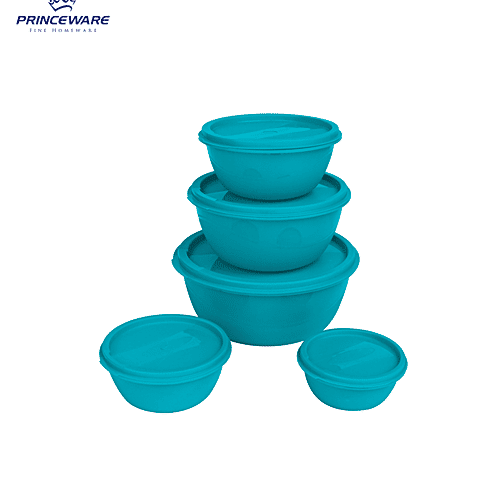 Buy Princeware Storage Food Plastic Bowl/Plastic Container Set - Round ...