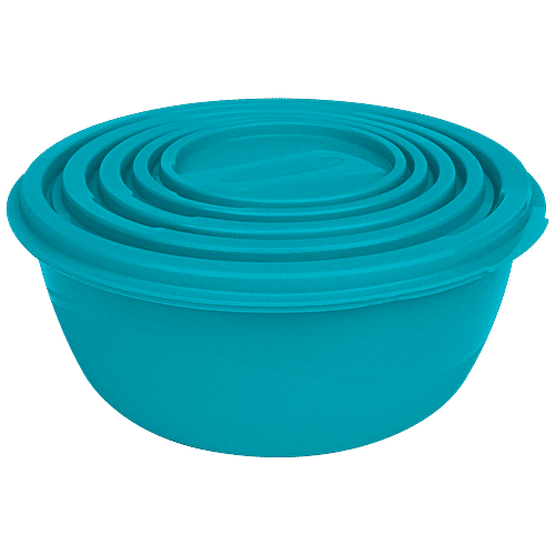 Buy Princeware Storage Food Plastic Bowl/Plastic Container Set - Round ...