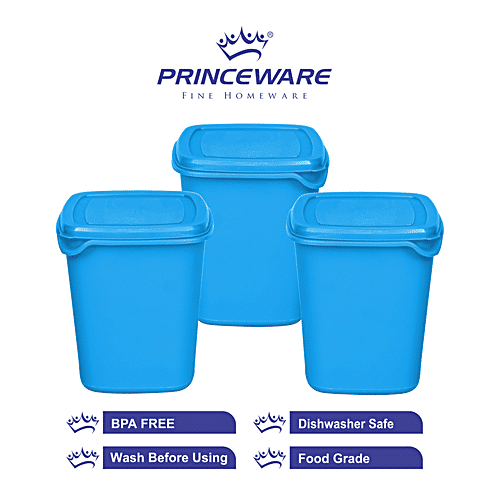 Buy Princeware Prince Pilot Plastic Container Set - Blue Online at Best ...