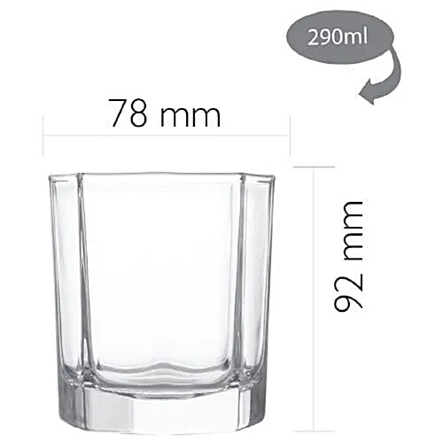 Buy Cello Whiskey Glass - Transparent, Octave Online at Best Price of ...