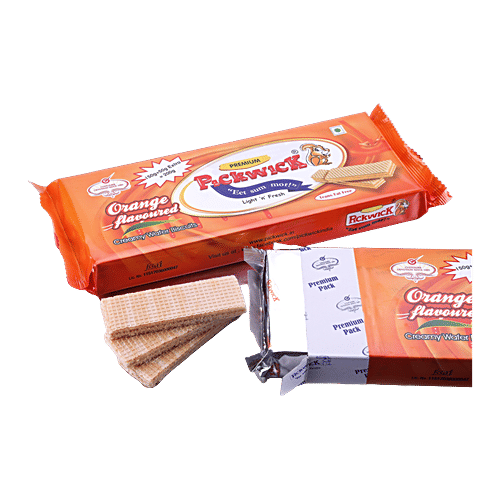 Buy Pickwick Premium Creamy Wafer Biscuits - Orange Online at Best ...