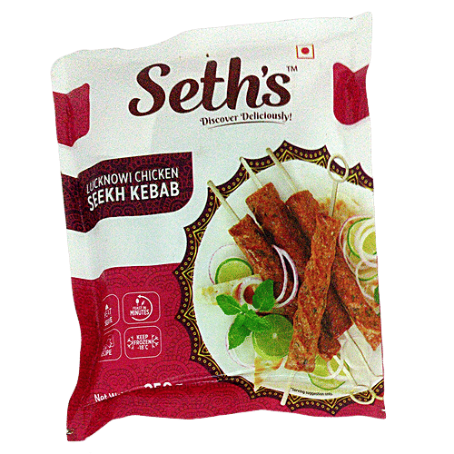 Buy SethS Chicken Seekh Kebab - Lucknowi Online at Best Price of Rs 165 ...