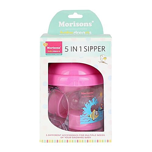 Buy Morisons Baby Dreams 5 In 1 Sipper - Pink Online at Best Price of ...