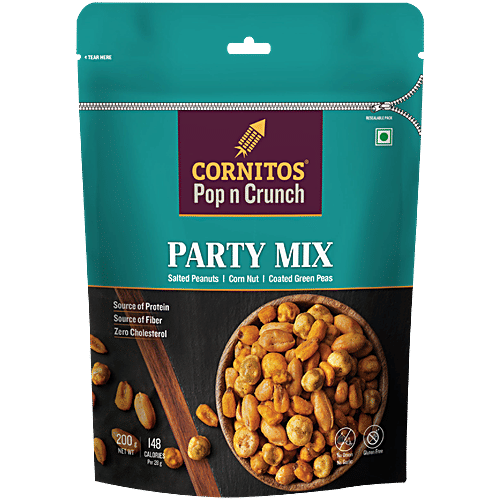 Buy Cornitos Party Mix - Salted Peanuts, Corn Nuts & Coated Green Peas ...