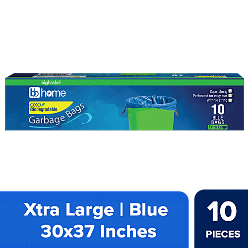 Buy BB Home Oxo-Biodegradable Garbage bag-Xtra Large Blue Online at ...