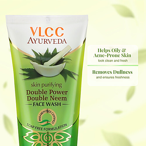 Buy VLCC Ayurveda Skin Purifying Double Power Double Neem Face Wash ...