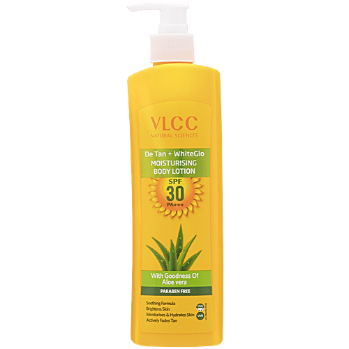 Buy VLCC DeTan + White Glow Moisturising Body Lotion SPF 30 PA ...