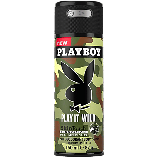 Buy Playboy Play It Wild Men Deodorant Spray Online at Best Price of Rs ...