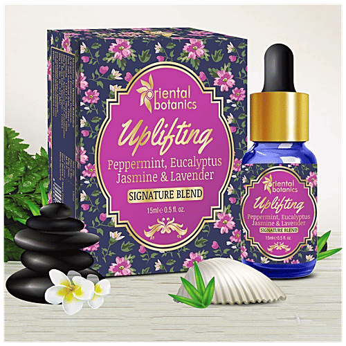 Buy Oriental Botanics Uplifting Aromatherapy Diffuser Oil - Peppermint, Eucalyptus, Jasmine ...