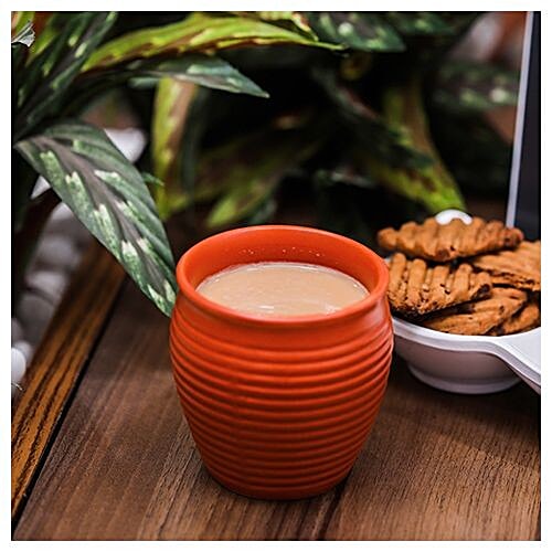 Buy Parka Chai/Tea/Milk/Lassi Kullar - Brown, Matte Finish Online at ...