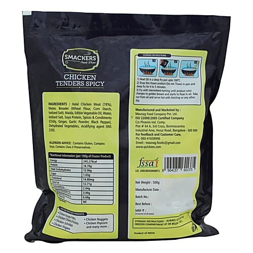 Buy Smackers Chicken Tenders Spicy Online at Best Price of Rs 325 ...