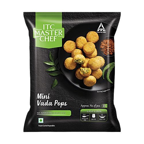 Buy ITC Master Chef Mini Vada Pops - Veg Frozen Snack, Ready To Cook ...