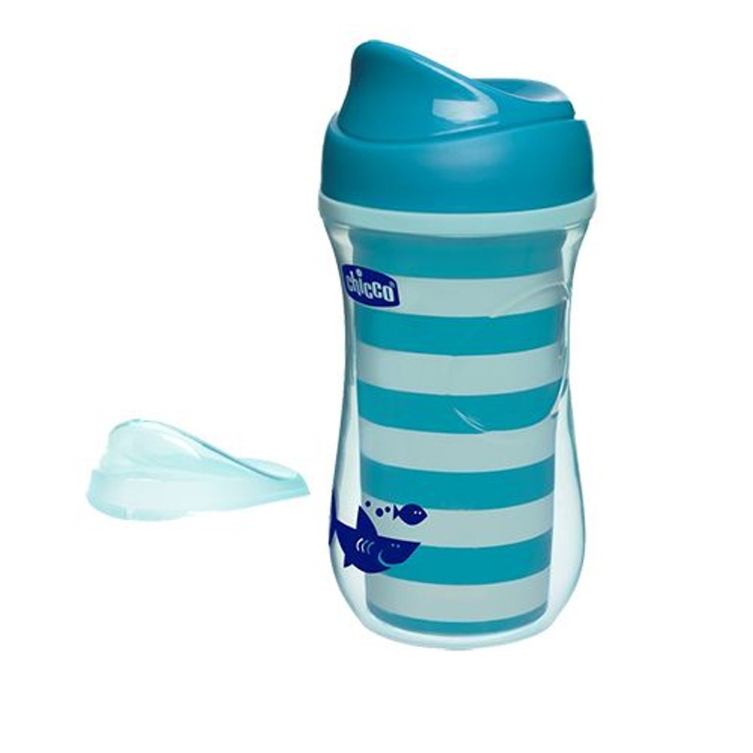 Buy Chicco Baby Sipper Bottle With Blue Cap - Blue, 14m+ Online at Best ...