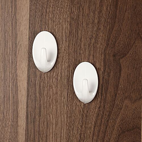 Buy BB Home Plastic Hook - Self Adhesive/Stickable, Oval Shape Online ...