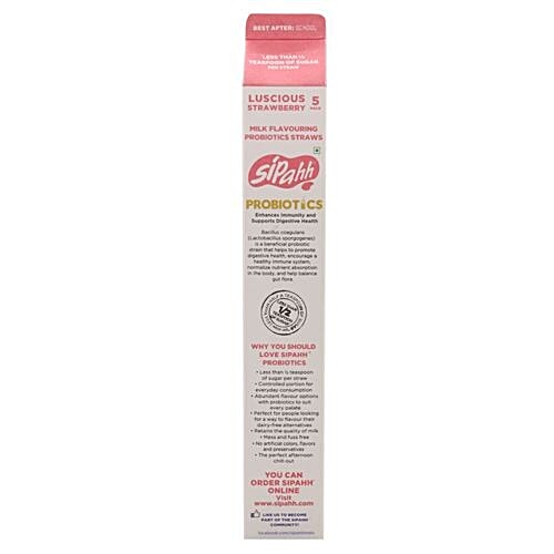 Buy Sipahh Probiotics Straw - Strawberry Online at Best Price of Rs 100 ...