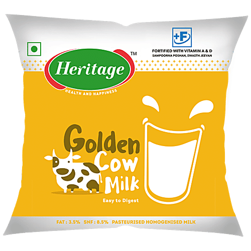 Buy Heritage Golden Cow Milk Online at Best Price of Rs 27 - bigbasket