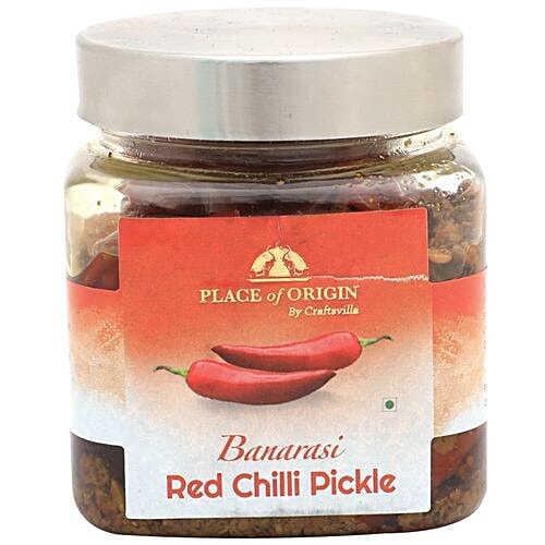 Buy Place of Origin Banarasi Red Chilli Pickle - Sabut Lal Mirch Achaar ...
