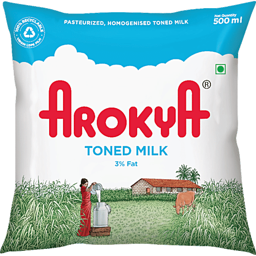 Buy Arokya Toned Milk Online at Best Price of Rs 27 - bigbasket