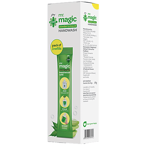 Buy Godrej Protekt Mr.Magic Powder to Liquid Handwash - Neem & Aloe ...