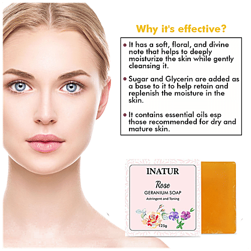 Buy INATUR Rose & Geranium Shower Cream Online at Best Price of Rs 225 ...