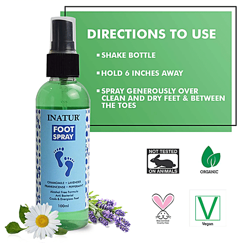 Buy INATUR Foot Spray - Lavender & Peppermint Online at Best Price of ...