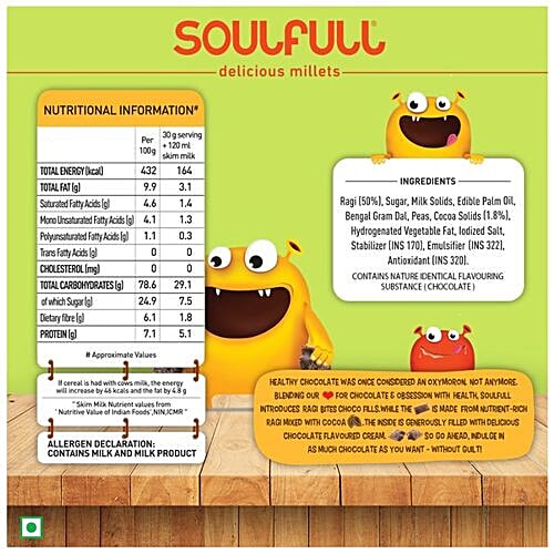 Buy Soulfull Ragi Bites - Choco Fills Online at Best Price of Rs 69 ...