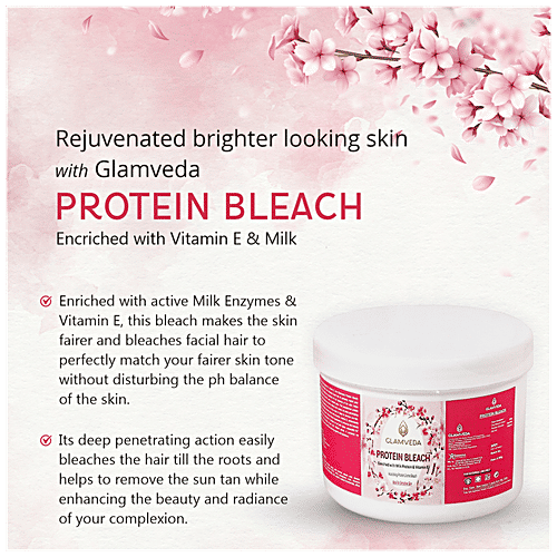 Buy Glamveda Protein Bleach - Enriched With Milk Protein & Vitamin E ...