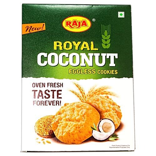 Buy Raja Royal Coconut Eggless Cookies Online at Best Price of Rs 30 ...