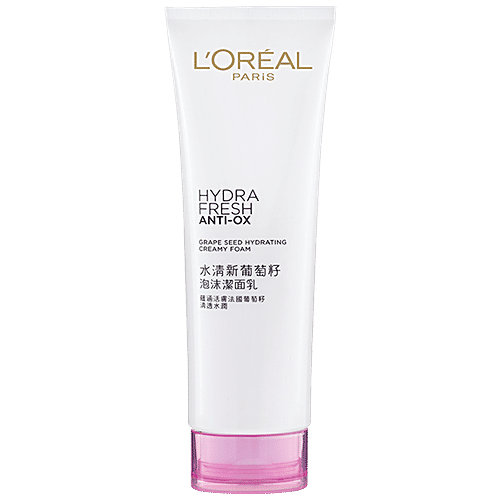Buy L'Oreal Paris Hydrafresh Anti-Ox Grape Seed Creamy Foam Online at Best Price of Rs 380 ...